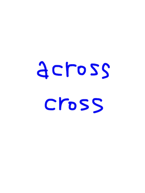 across / cross – nitatango.com