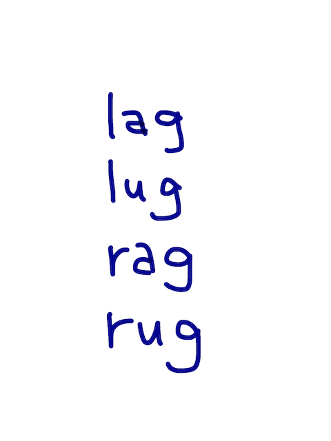 lag / lug / rag / rug – nitatango.com