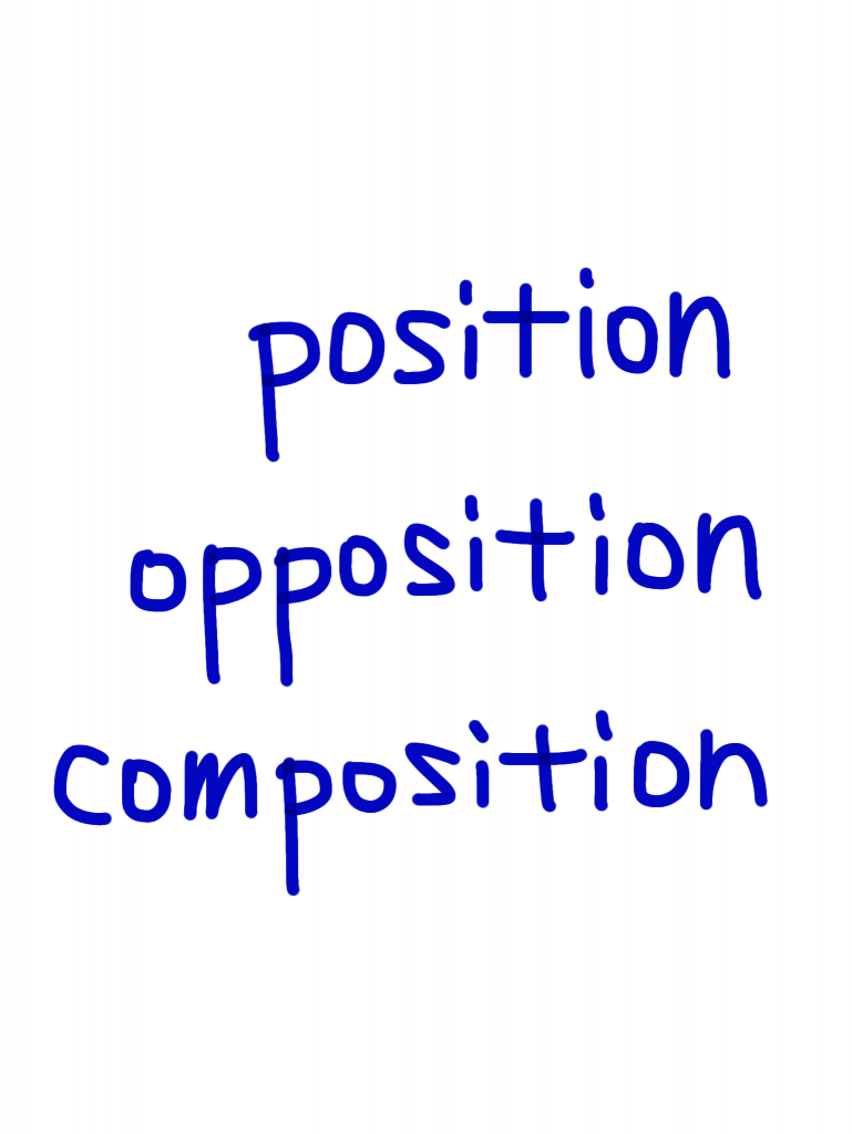 position / opposition / composition – nitatango.com